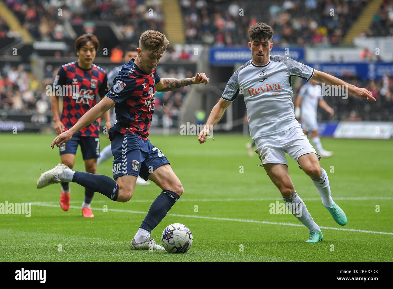 Josh Eccles #28 of Coventry City during the Sky Bet Championship match ...
