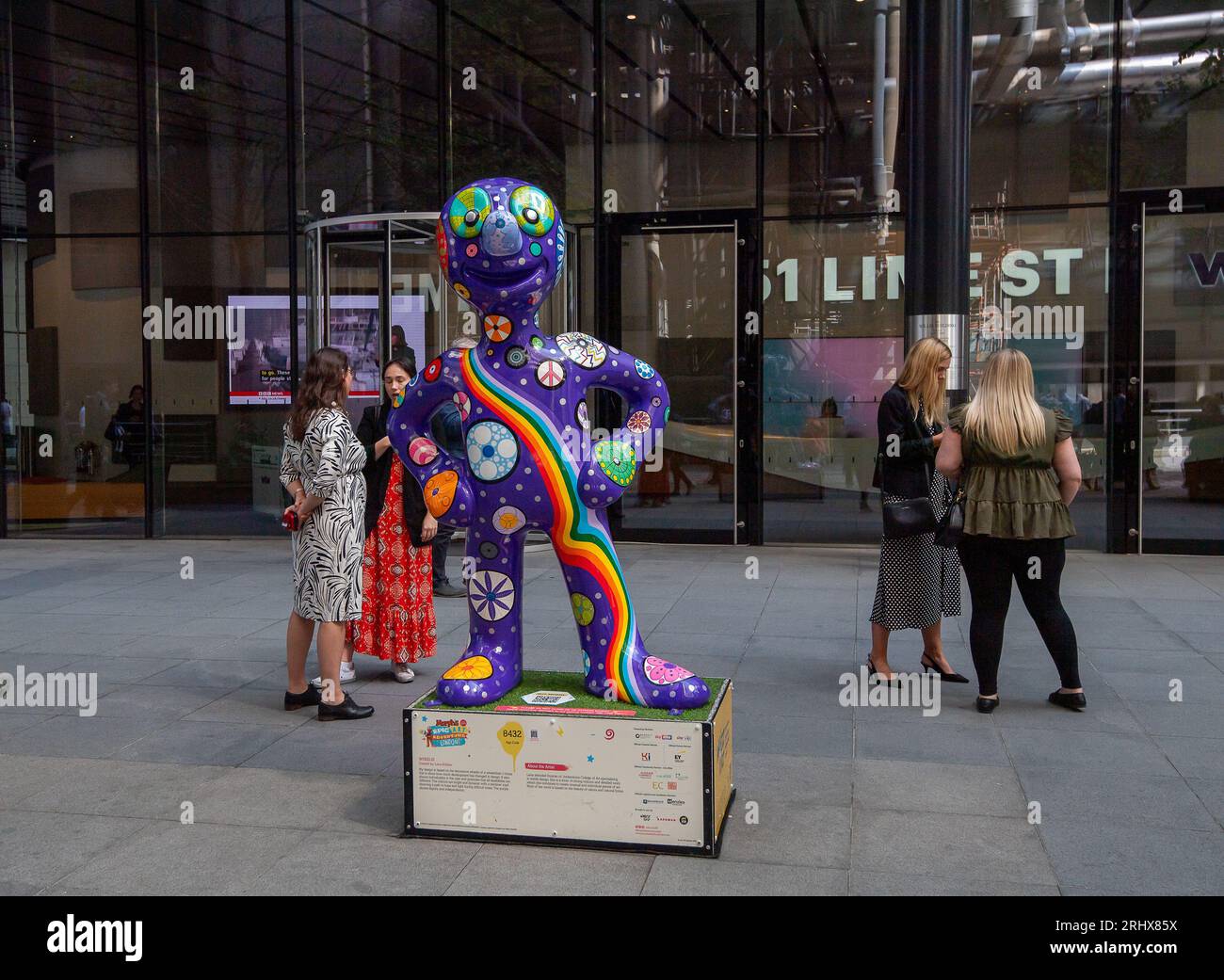 London, UK. 10th August, 2023. A Morph on display in the City of London ...