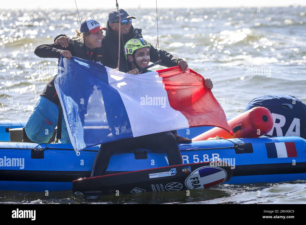 SCHEVENINGEN - Axel Mazelle (FRA) reacts by taking third place in the ...