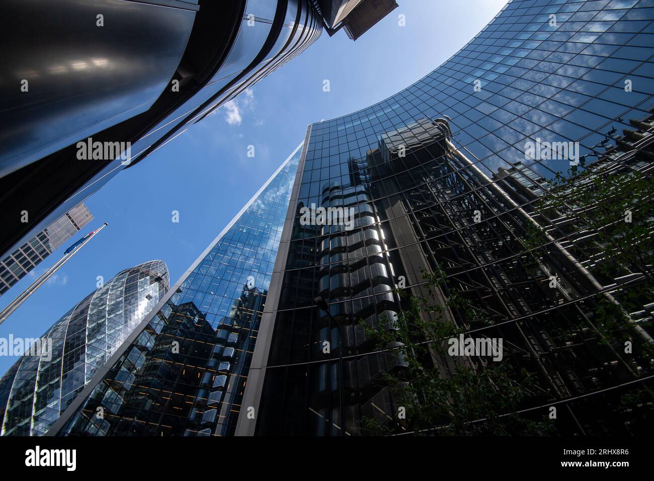 London, UK. 10th August, 2023. Architecture in the City of London ...