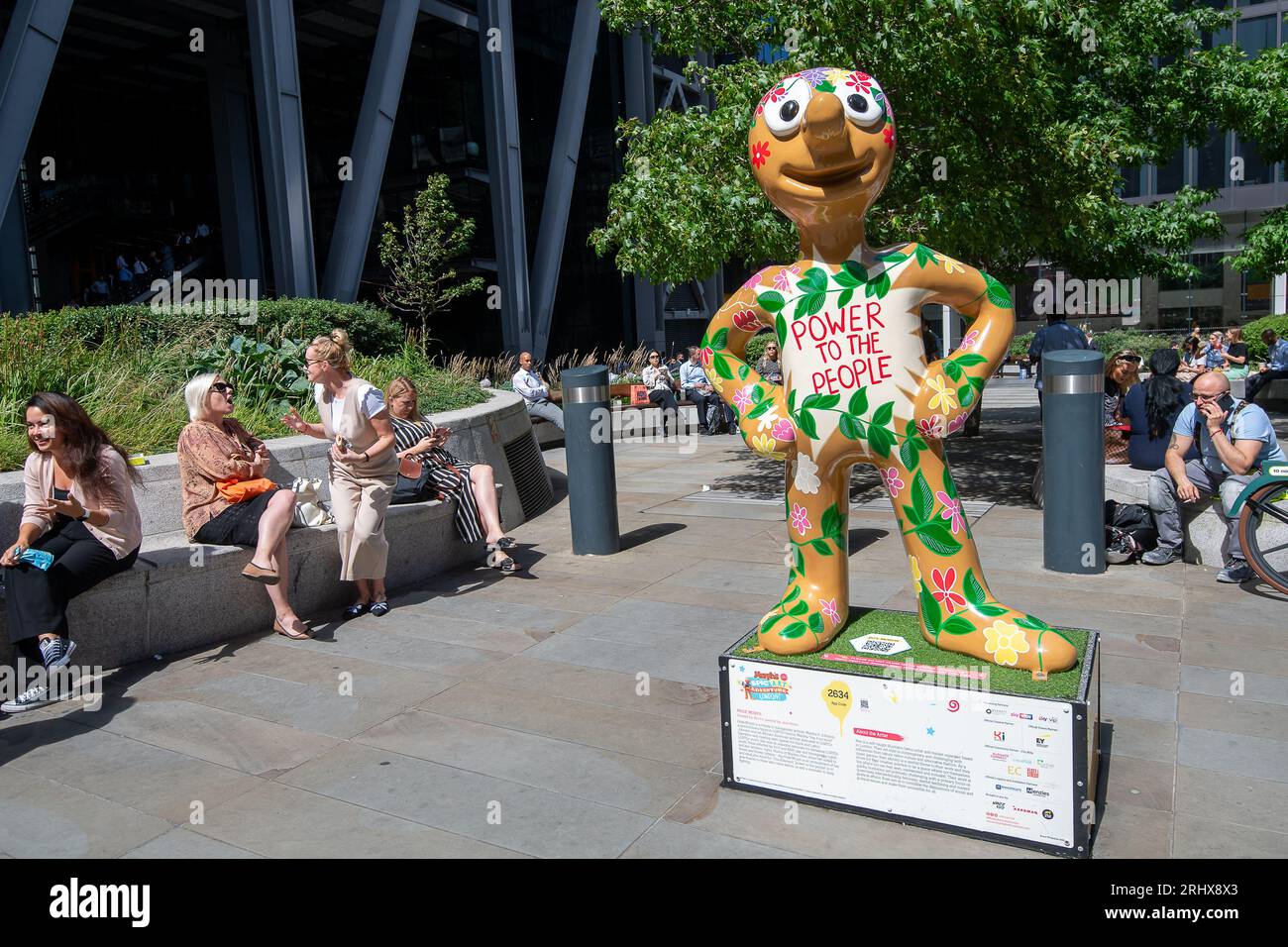 London, UK. 10th August, 2023. A Morph on display in the City of London ...
