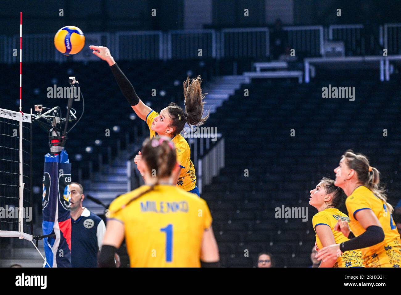 Gent, Belgium. 18th Aug, 2023. Danchak Viktoriia (19) of Ukraine ...