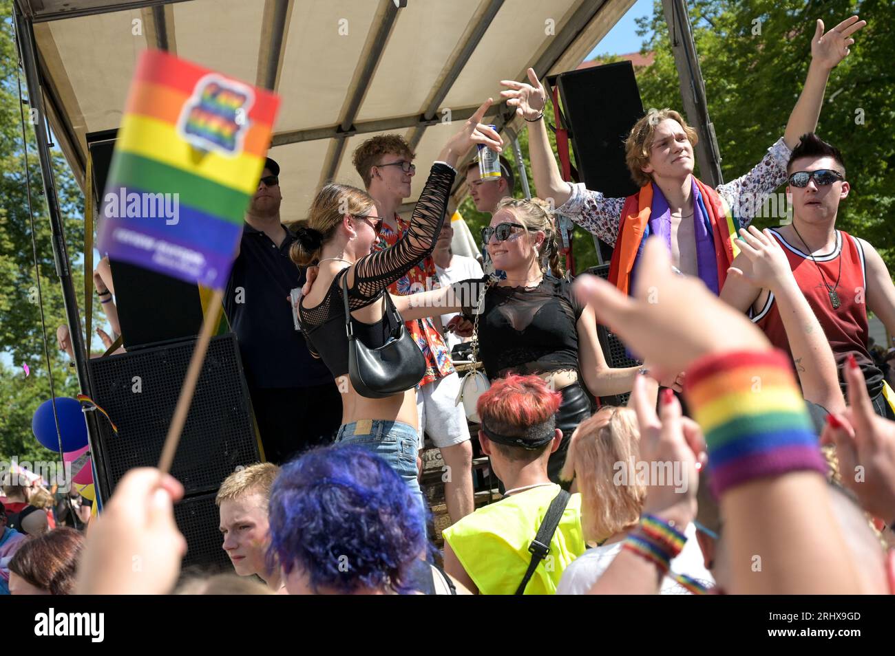 Magdeburg, Germany. 19th Aug, 2023. Participants of the Christopher ...