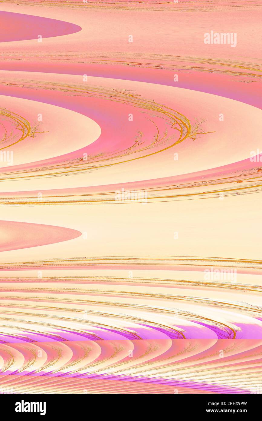 Abstract pattern in colours pink, white and yellow. Joyful and dynamic ...