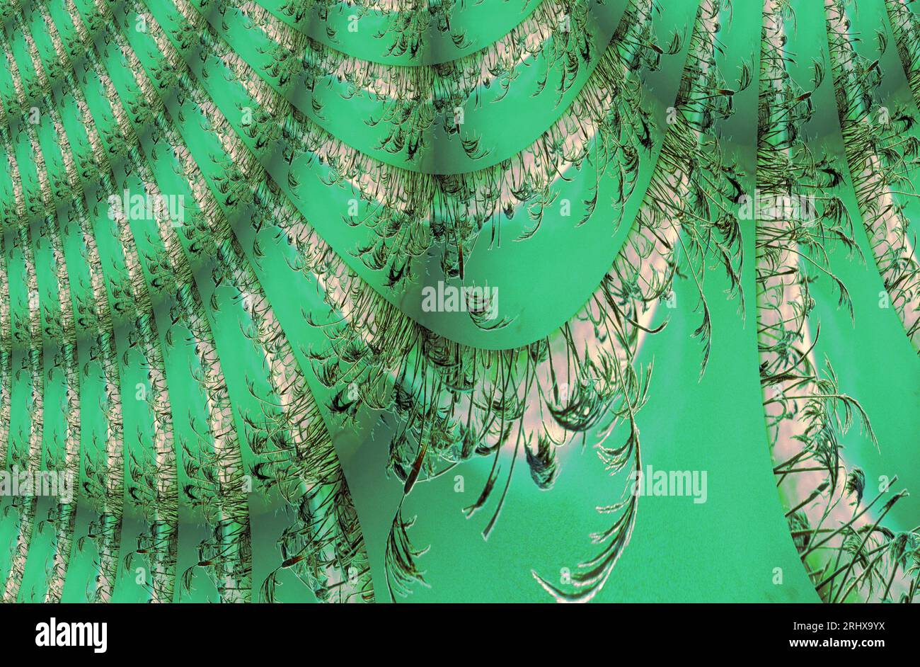 Abstract pattern in colours green, blue and white. For background or ...