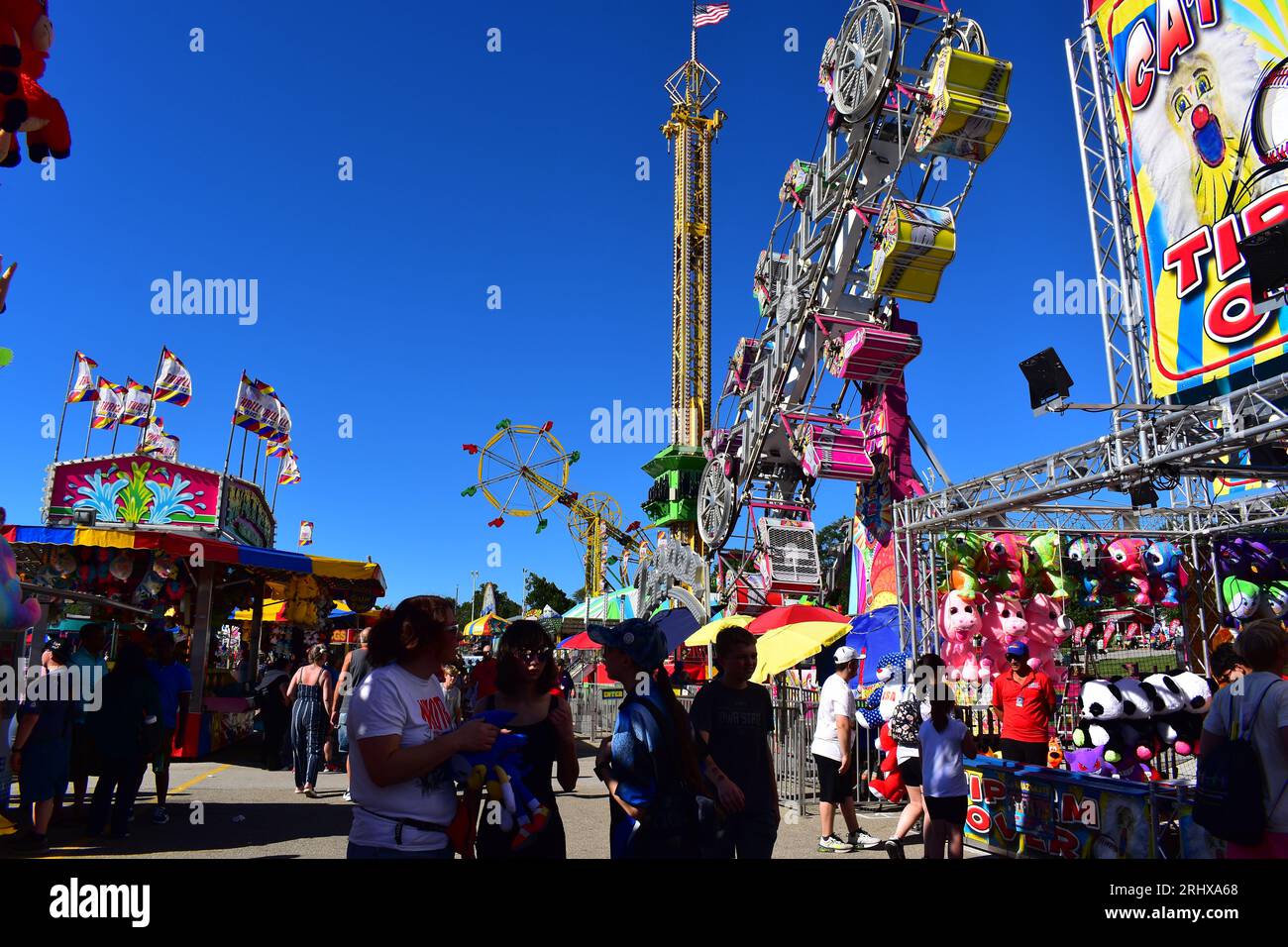 Des Moines, Iowa, USA - August 12, 2023: Iowa State Fair 2023 Stock ...