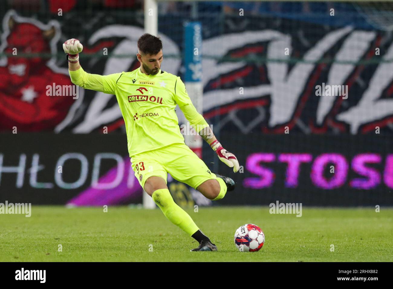 Alvaro Raton of Wisla Krakow seen in action during the Fortuna 1 Polish ...
