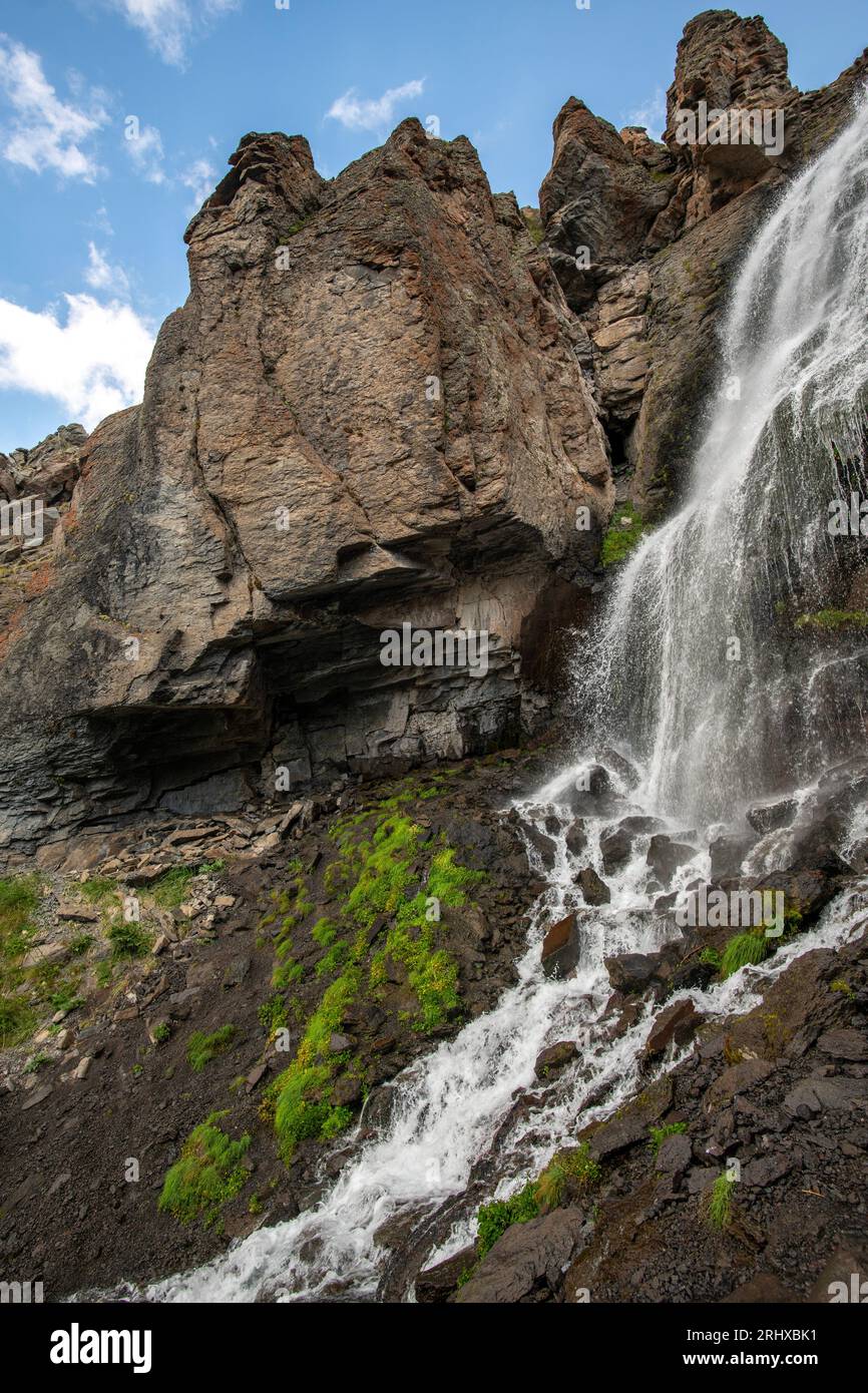 Vintage iceland waterfall hi-res stock photography and images - Alamy