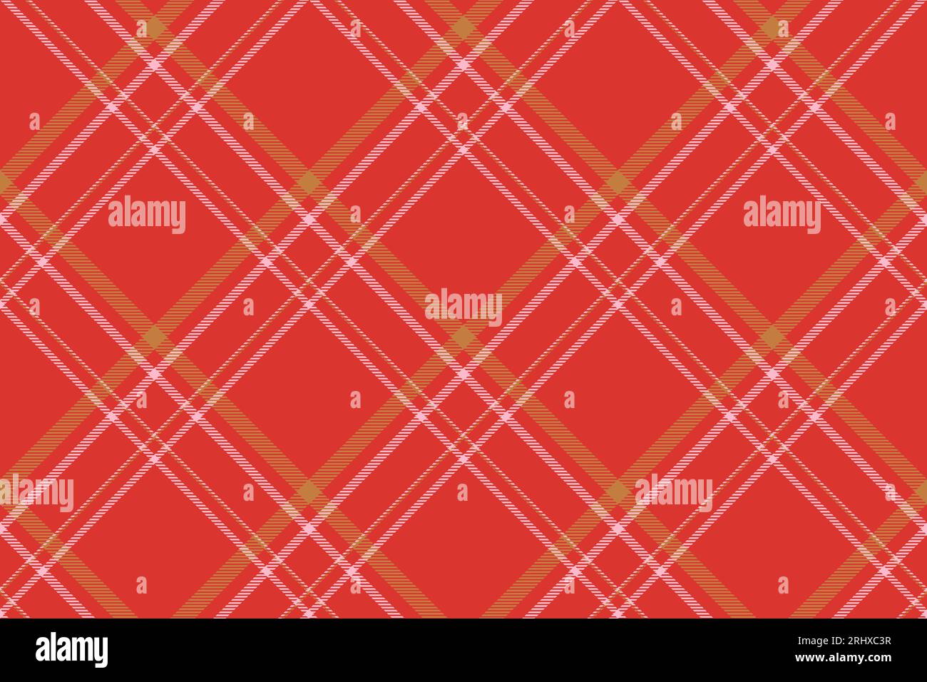 Tartan plaid background, diagonal check seamless pattern. Vector fabric ...