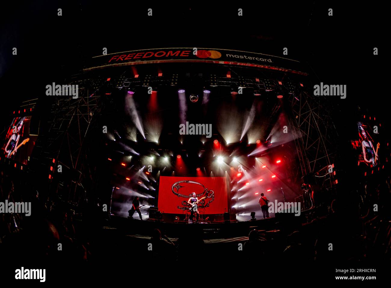 Hungary 10 August 2023 Destroy Boys band live at Sziget Festival in ...