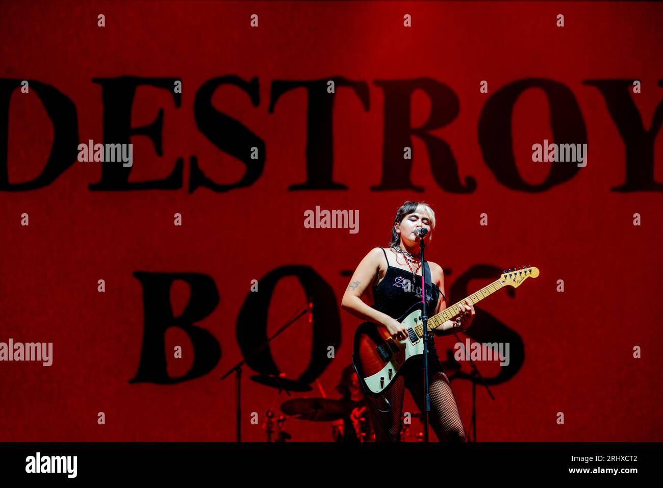 Hungary 10 August 2023 Destroy Boys band live at Sziget Festival in ...