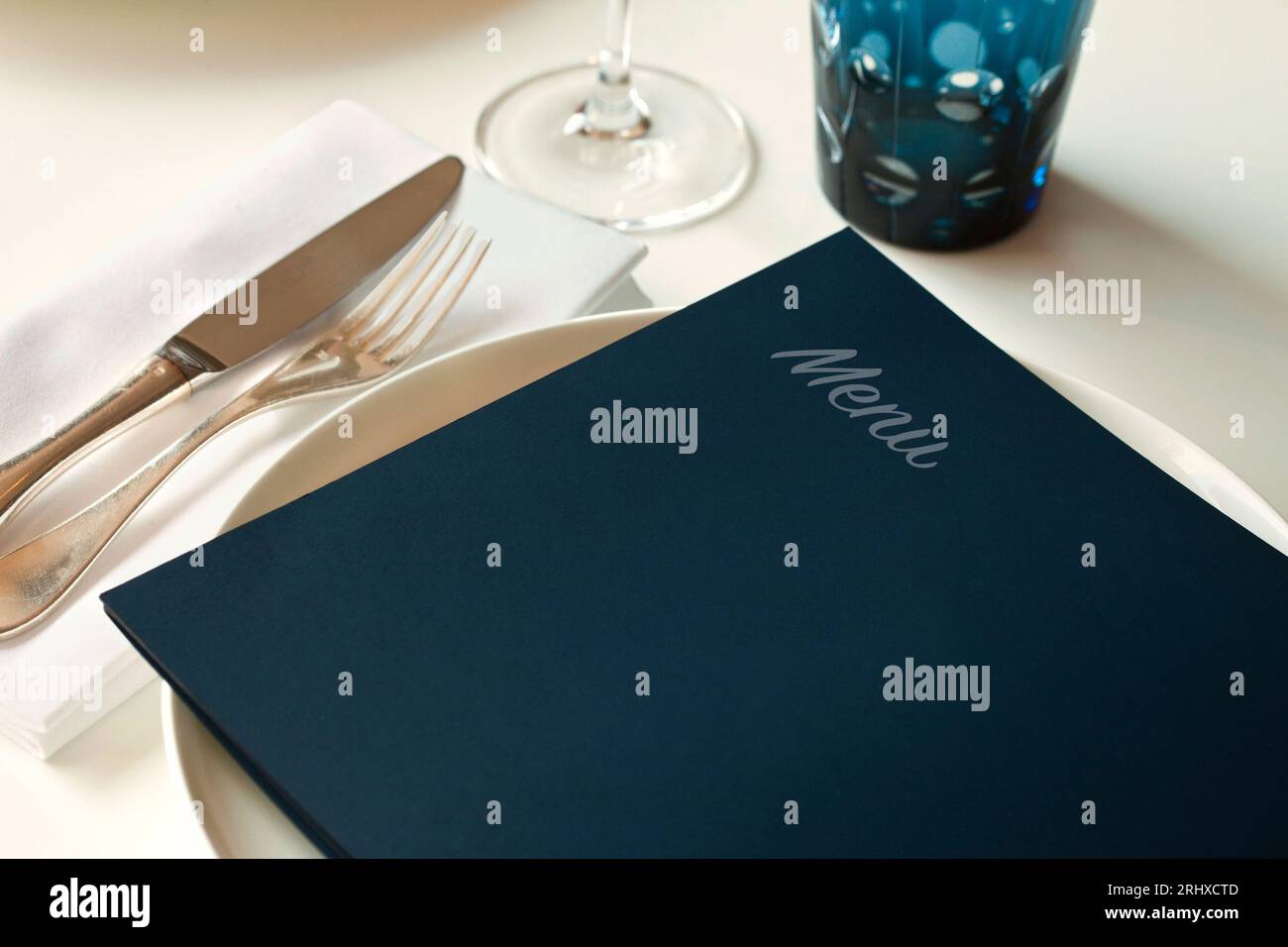 Close up of a menu board in a luxury restaurant Stock Photo - Alamy