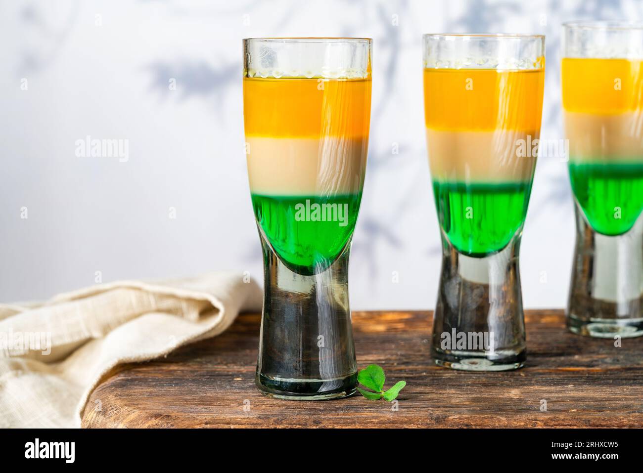 Irish flag cocktail hi-res stock photography and images - Alamy