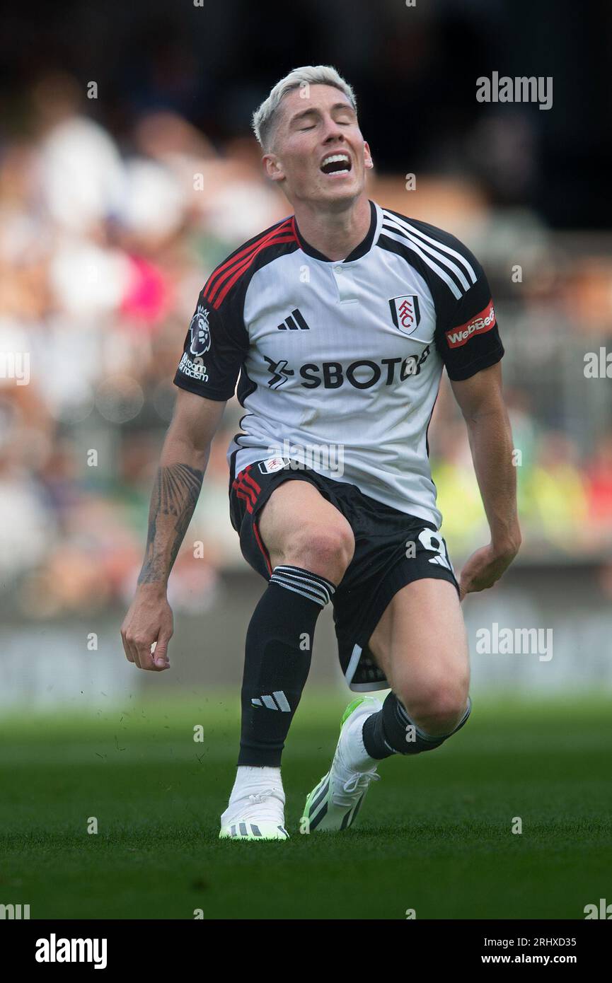 Craven Cottage, Fulham, London, UK. 19th Aug, 2023. Premier League Football, Fulham versus ...