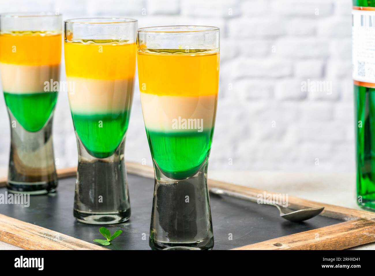 Irish flag cocktail hi-res stock photography and images - Alamy