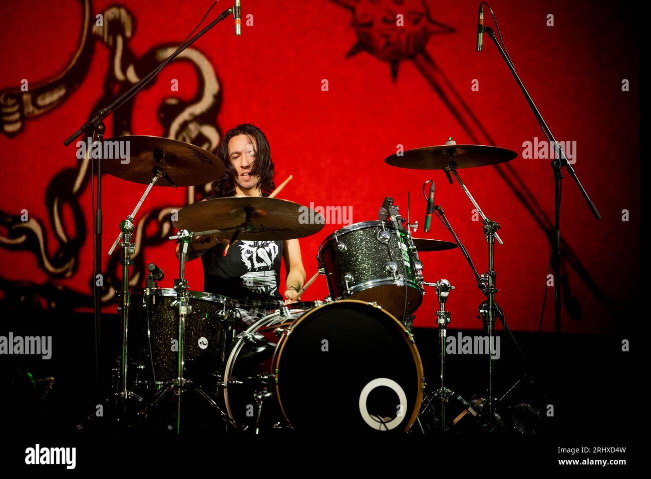 Hungary 10 August 2023 Destroy Boys band live at Sziget Festival in ...