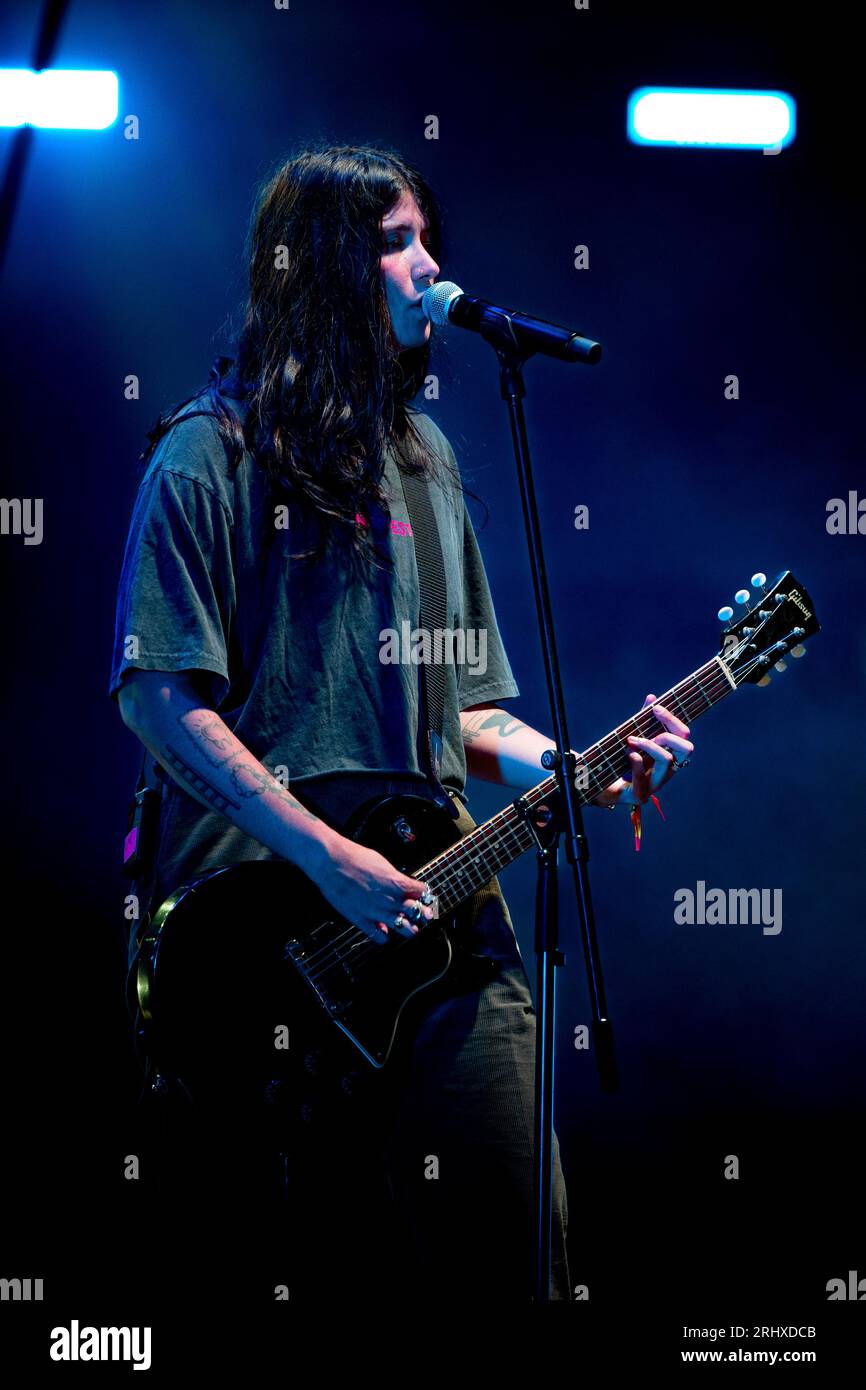 Hungary 10 August 2023 Destroy Boys band live at Sziget Festival in ...