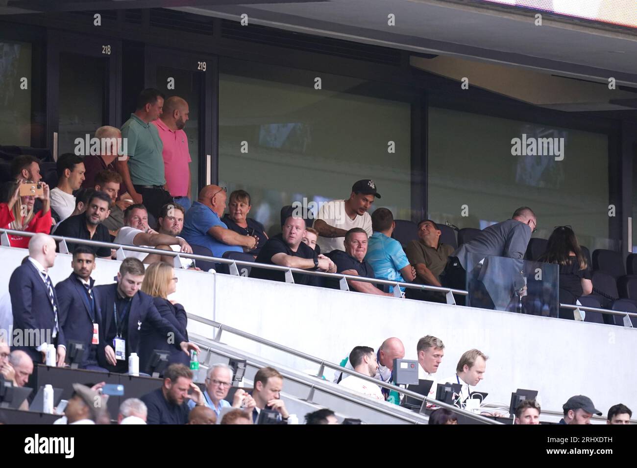 Dele Alli in the crowd during the Premier League match at the Tottenham ...