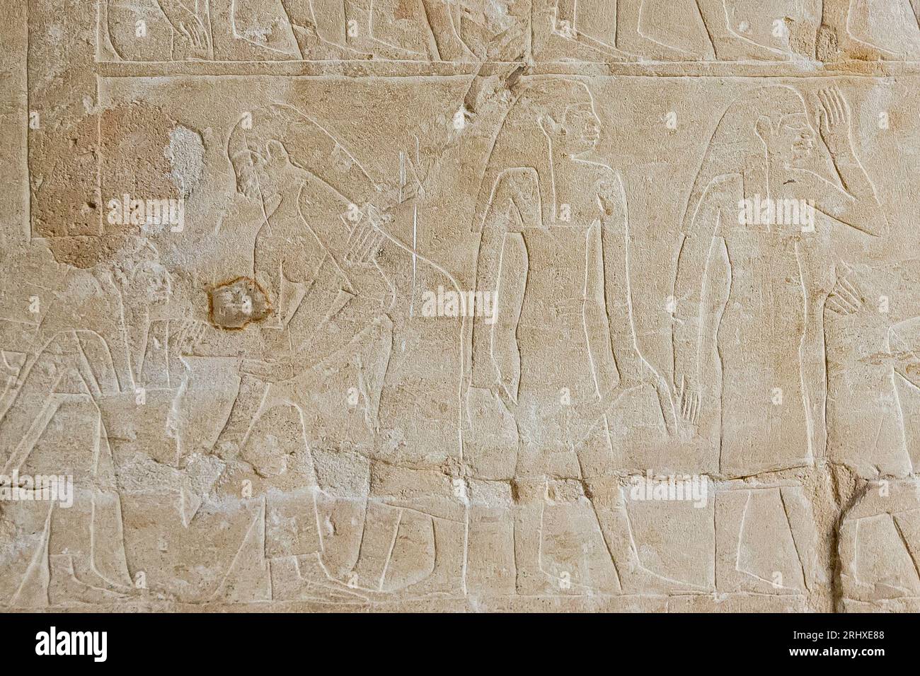 Egypt, Saqqara, tomb of Ankhmahor, funeral procession, female mourners ...