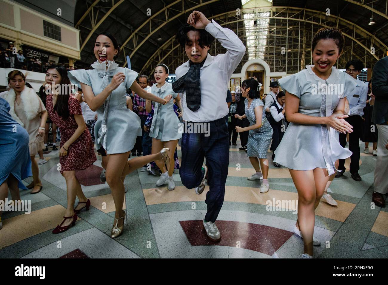 August 19, 2023, Bangkok, Bangkok, Thailand: August, 19 2023, People swing dancing during a ...