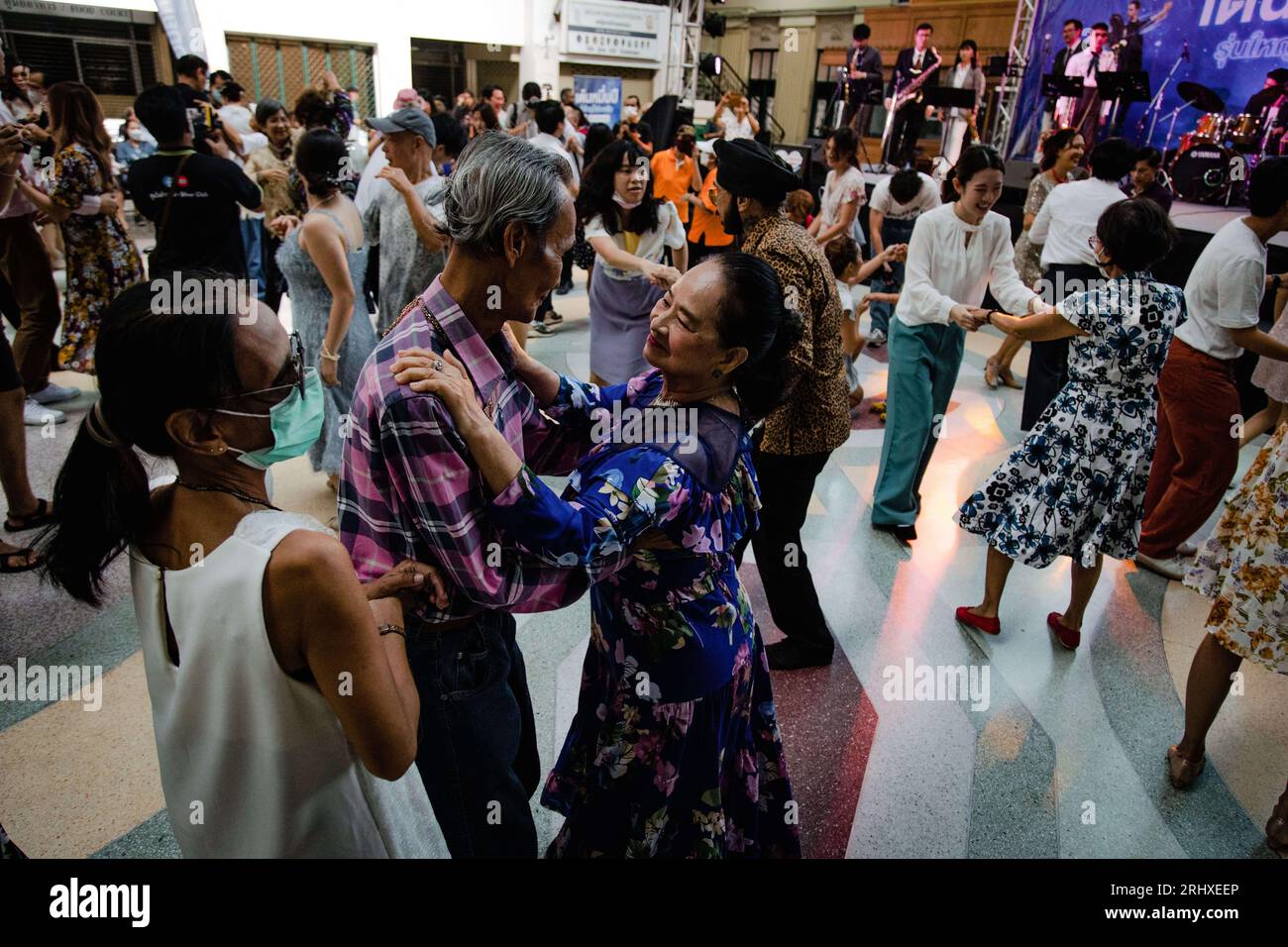 August 19, 2023, Bangkok, Bangkok, Thailand: August, 19 2023, People swing dancing during a ...