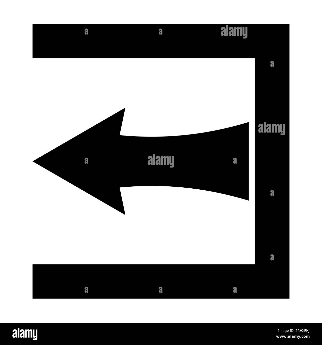 Exit icon, out arrow, exit sign, log out arrow Stock Vector Image & Art ...