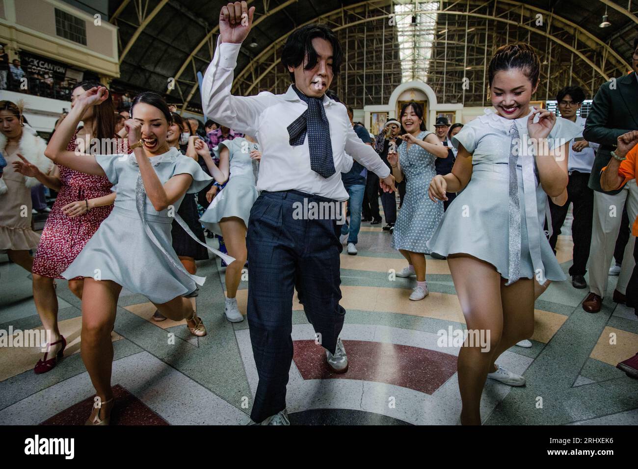 August 19, 2023, Bangkok, Bangkok, Thailand: August, 19 2023, People swing dancing during a ...