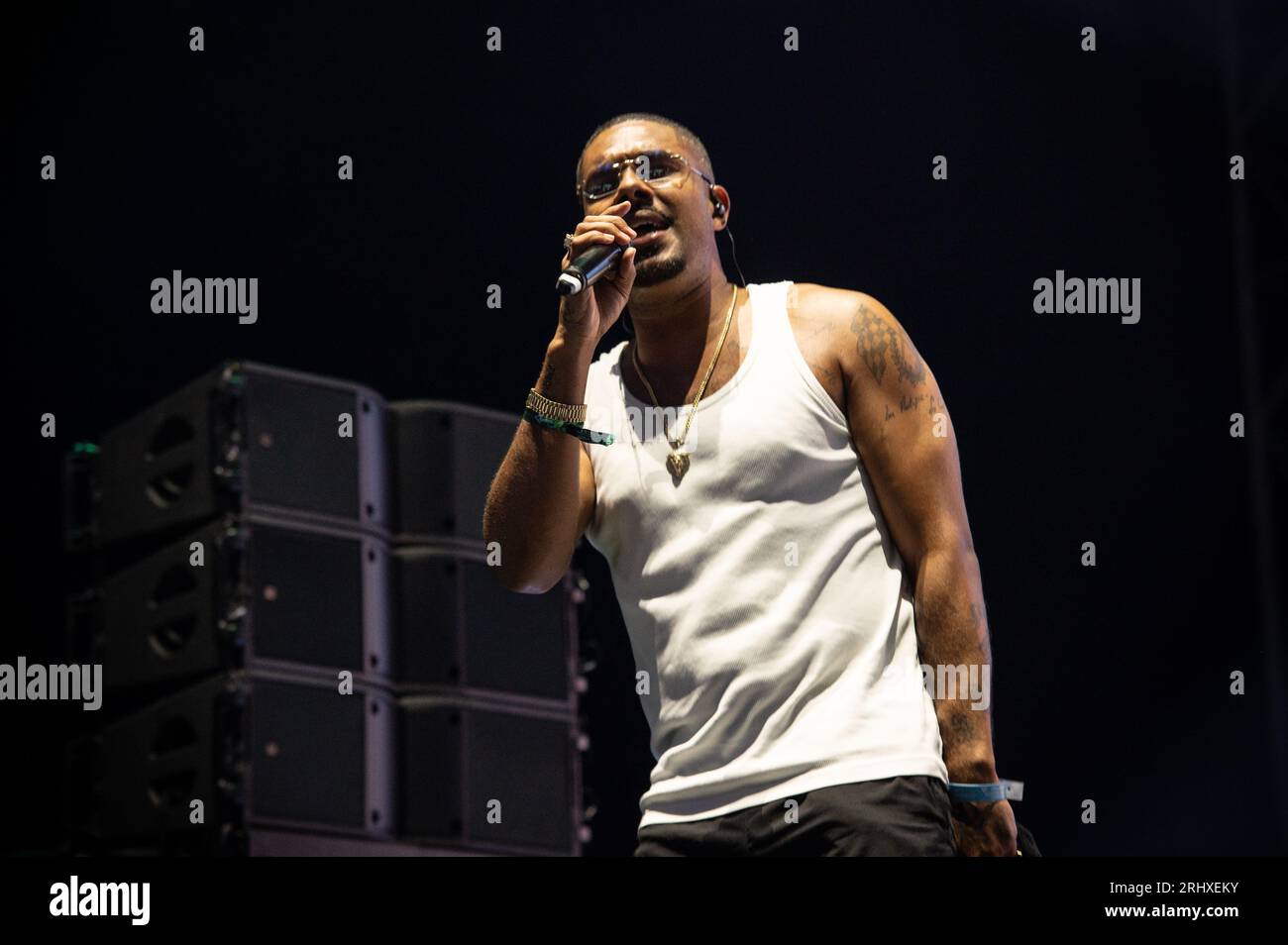 London, United Kingdom. 18th August 2023. WSTRN perform at All Points ...