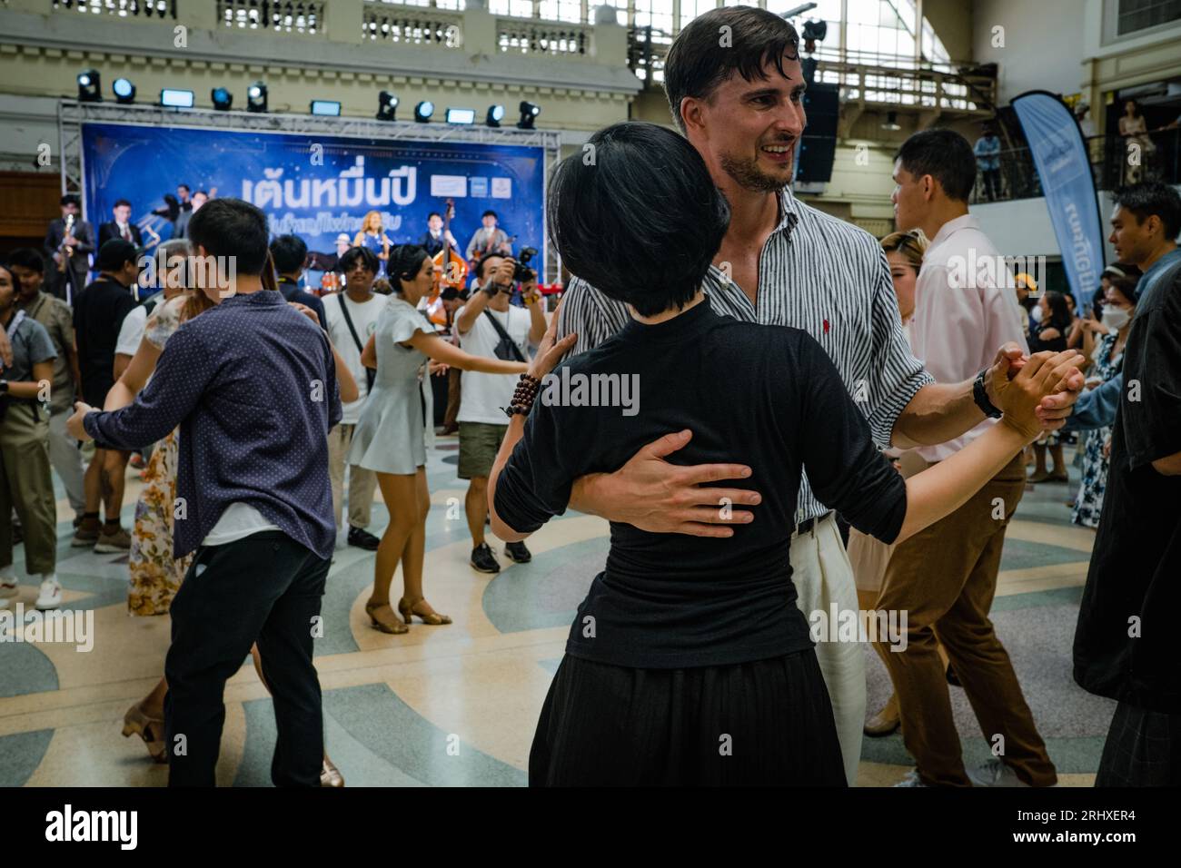 August 19, 2023, Bangkok, Bangkok, Thailand: August, 19 2023, People swing dancing during a ...