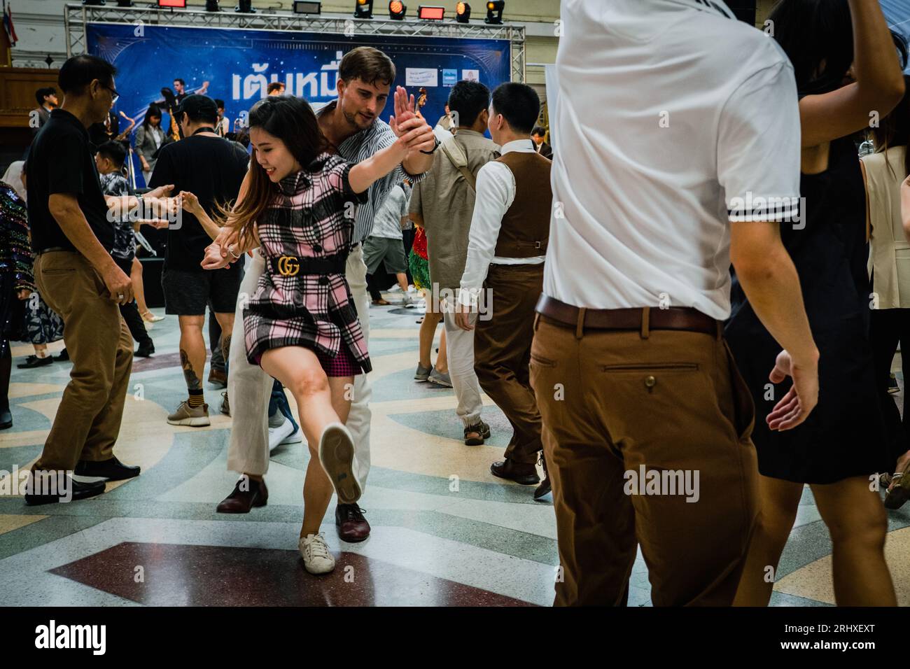 August 19, 2023, Bangkok, Bangkok, Thailand: August, 19 2023, People swing dancing during a ...