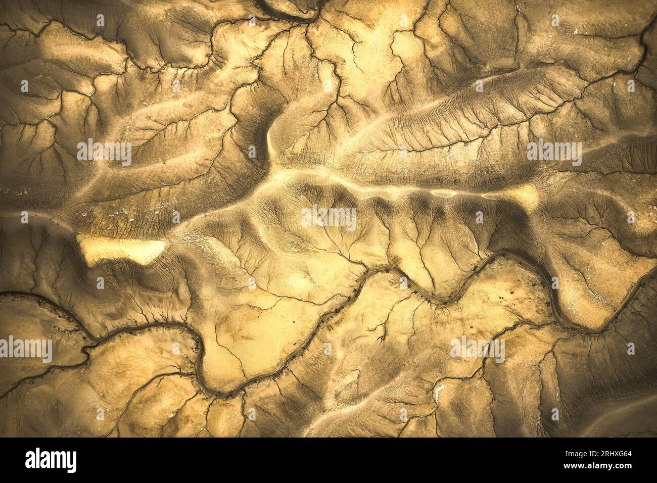 From above aerial views of breathtaking scenery of rocky formations in ...