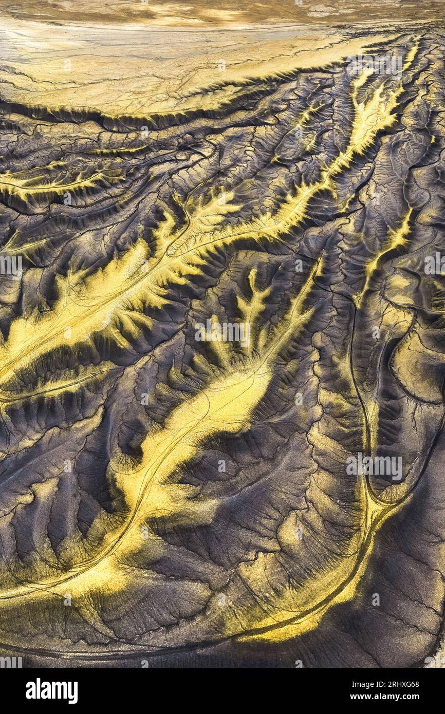 From above aerial views of breathtaking scenery of rocky formations in ...