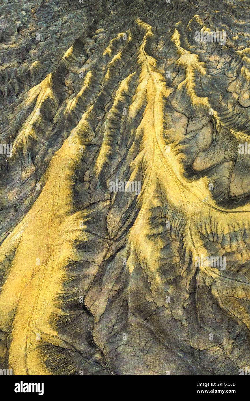 From above aerial views of breathtaking scenery of rocky formations in ...