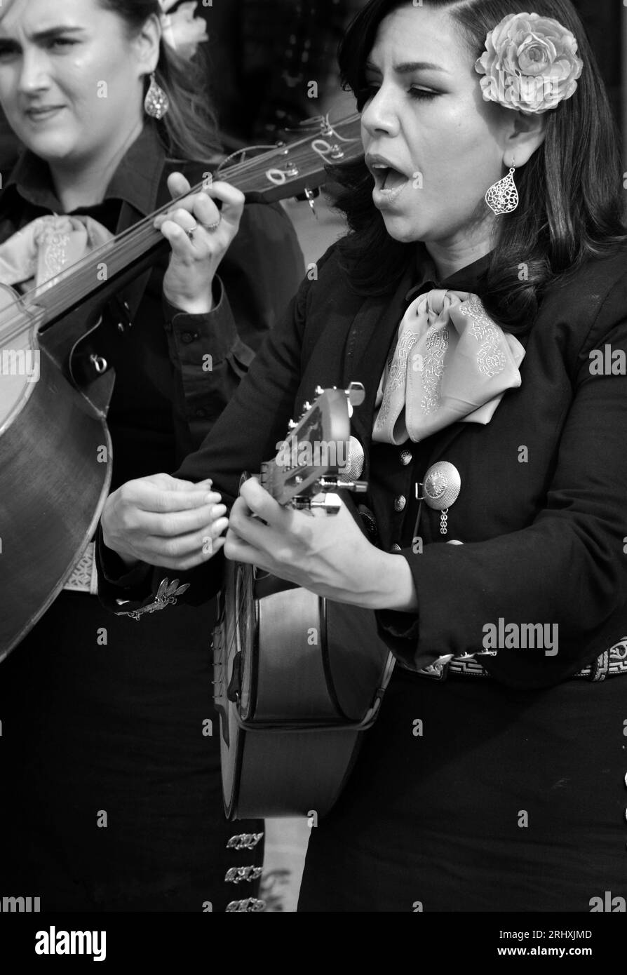 Mexico mariachi band Black and White Stock Photos & Images - Alamy