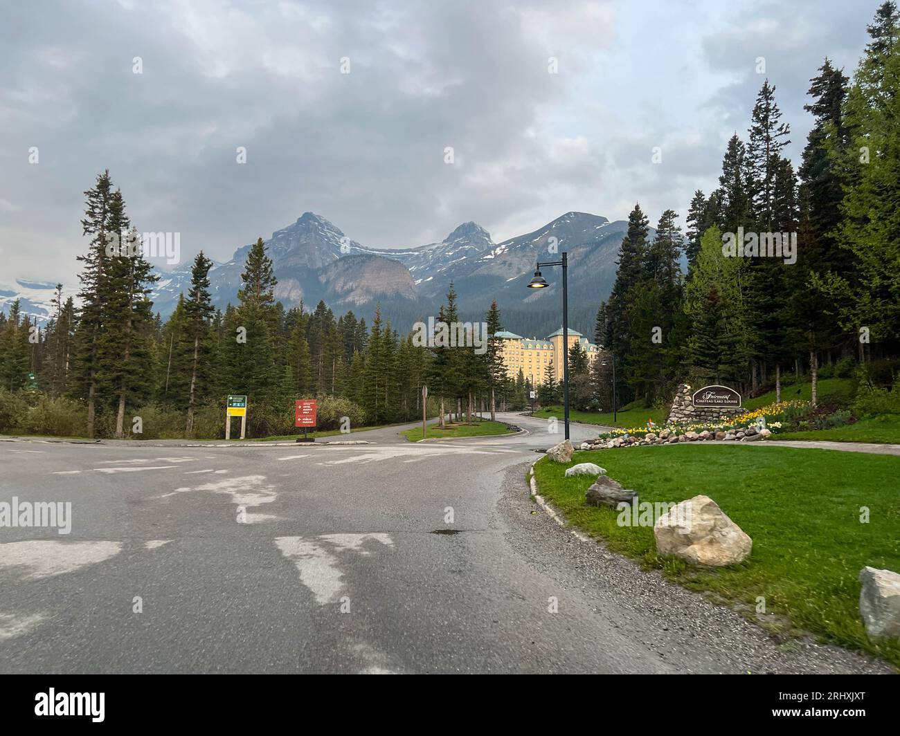 Banff, Alberta Canada - May 23, 2023: The Fairmont Hotel at the ...