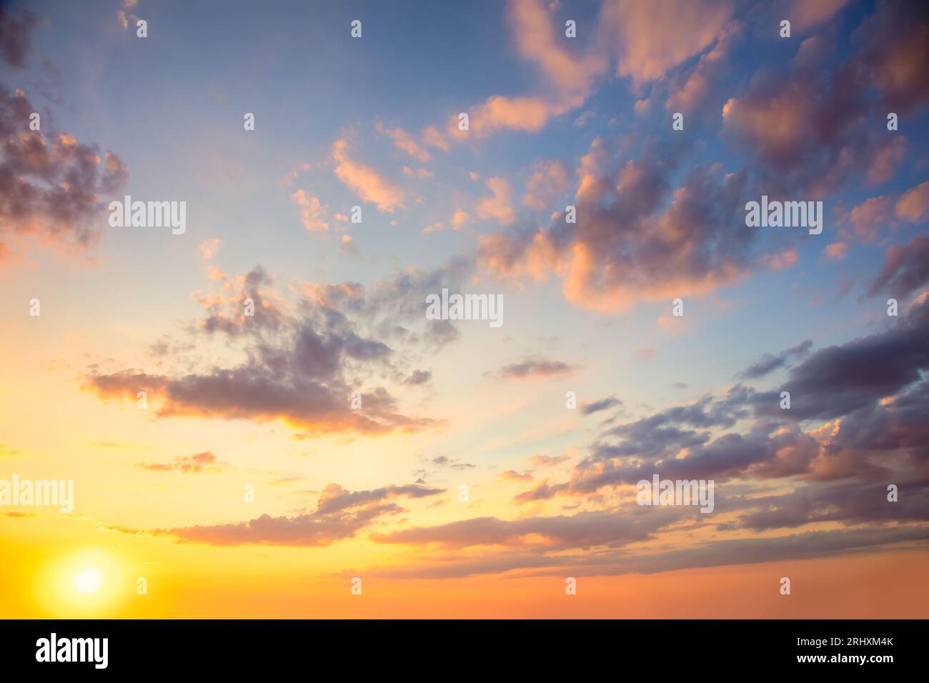 Ave heaven - Real sky with sun - Pastel colors Panoramic Sunrise ...