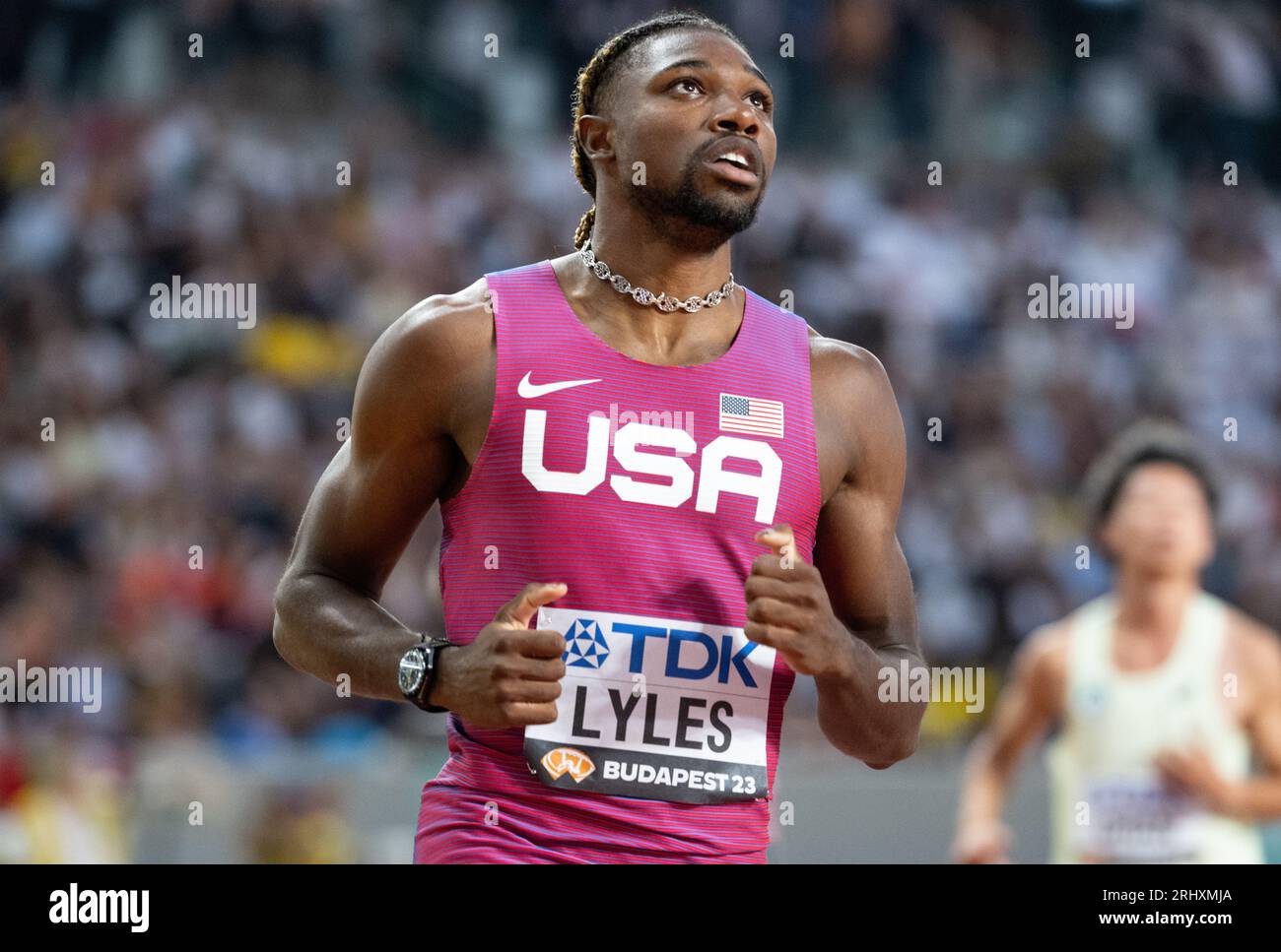 Noah lyles 100m budapest 2023 hi-res stock photography and images - Alamy