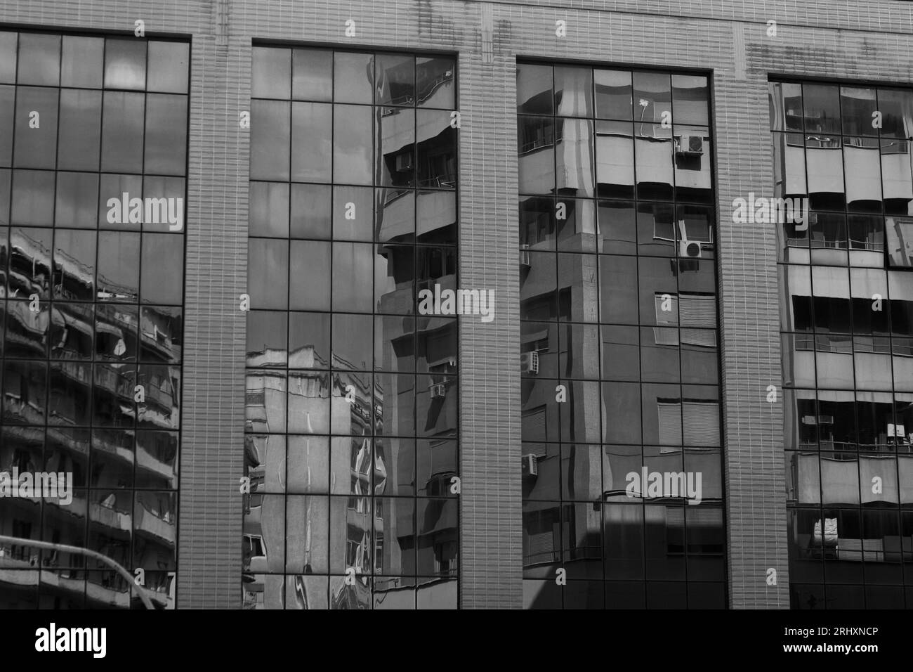 New home construction in a city Black and White Stock Photos & Images ...