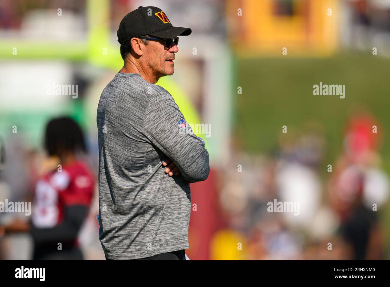 August 19th 2023: Washington Commanders head coach Ron Rivera looks on ...