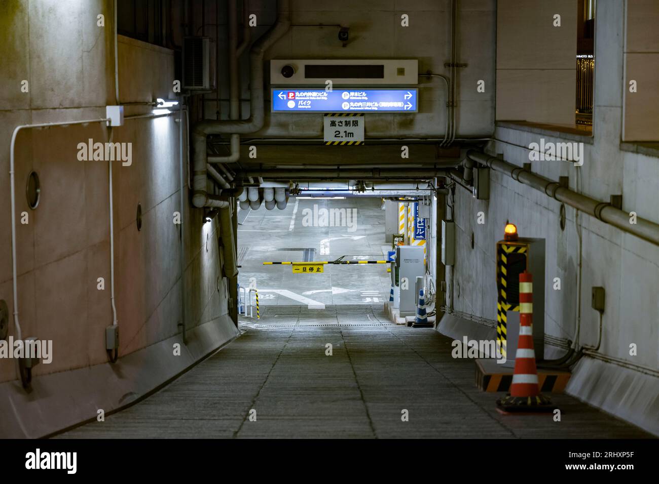 Tokyo, Japan. 11th Jan, 2023. An underground parking lot serving the ...