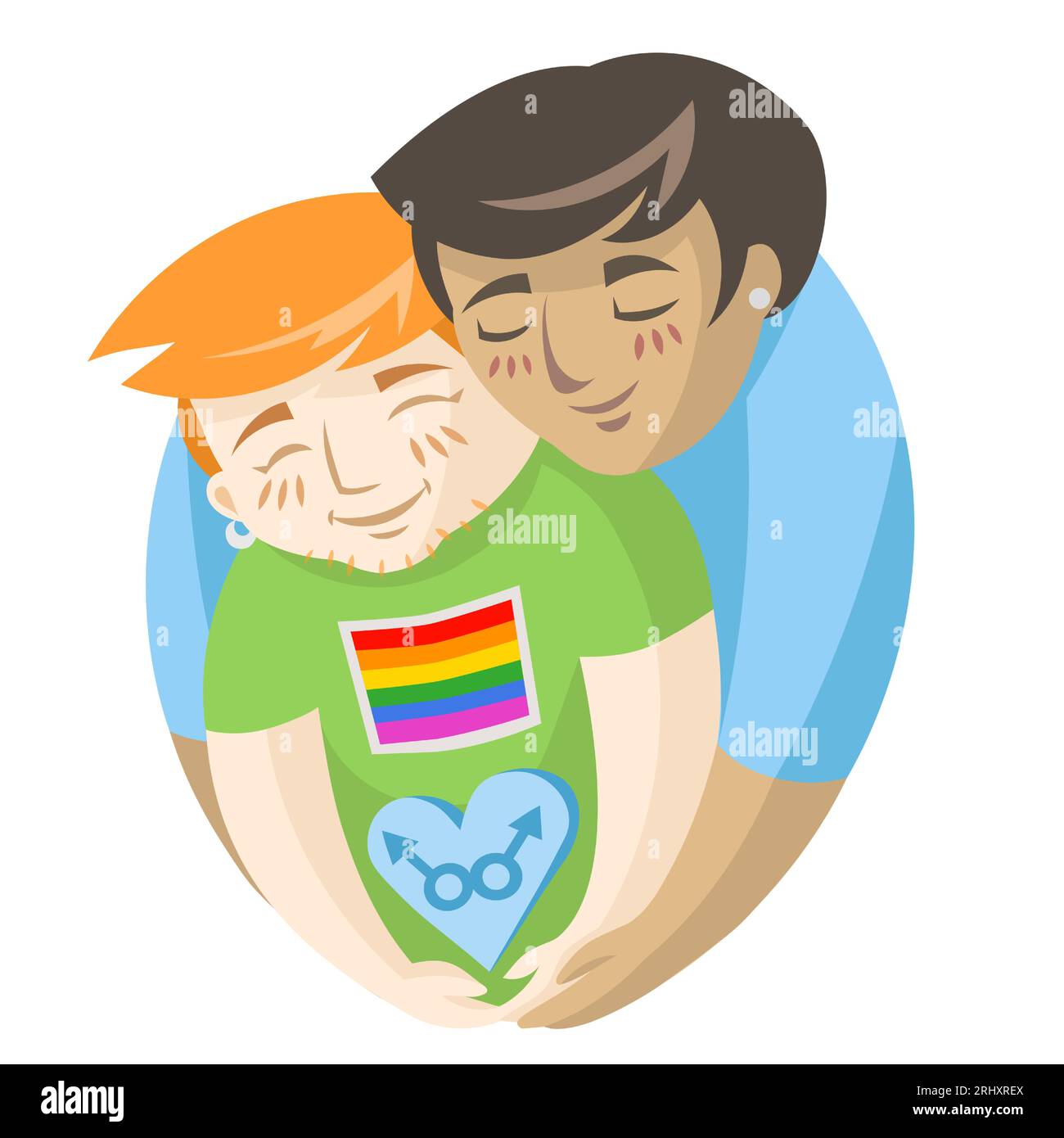 Cute gay men Stock Vector Images - Alamy