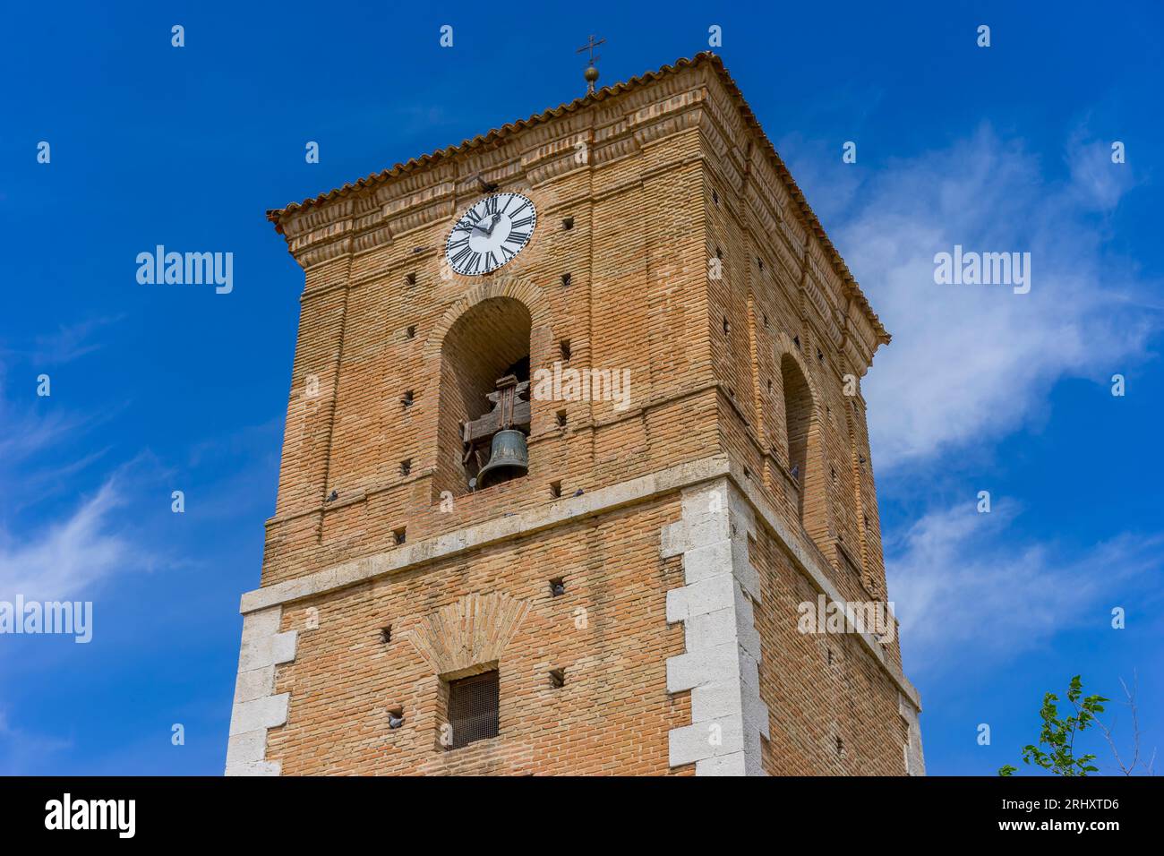 Spanish church tower, capturing Chinchón's religious heritage ...