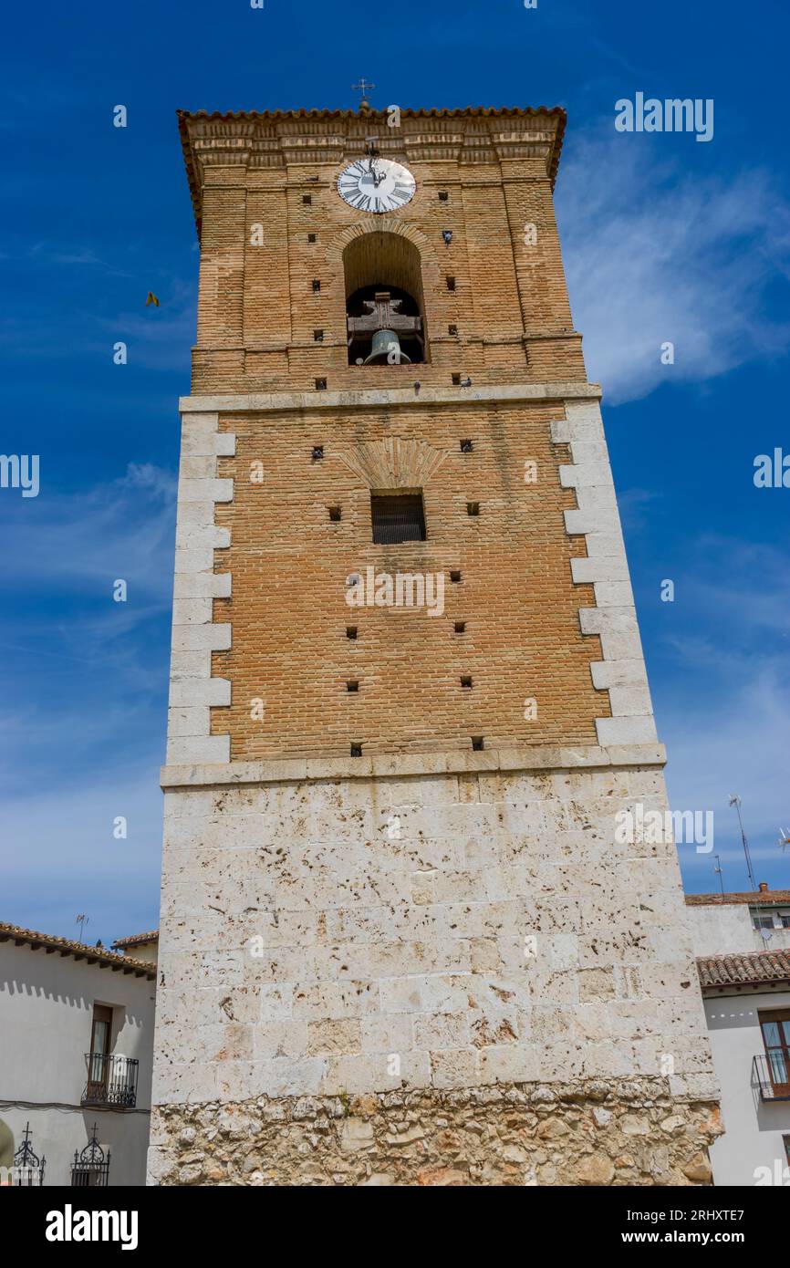 Spanish church tower, capturing Chinchón's religious heritage ...