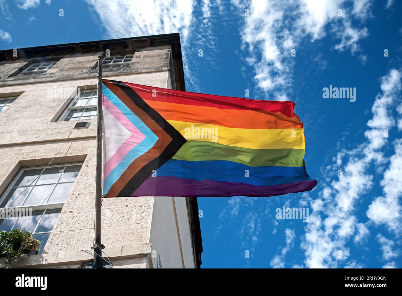 Lgbtq 6 colour rainbow flag hi-res stock photography and images - Alamy