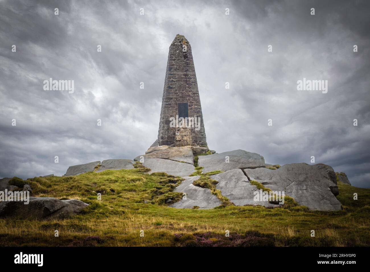 17.08.2023 Cracoe, Whafedale, North Yorkshire, UK. War memorial on ...