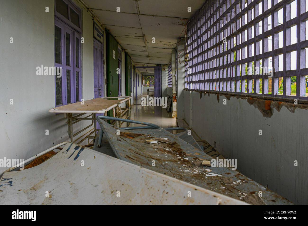 An inside view of the morgue at JNIMS hospital. Bodies of violence ...