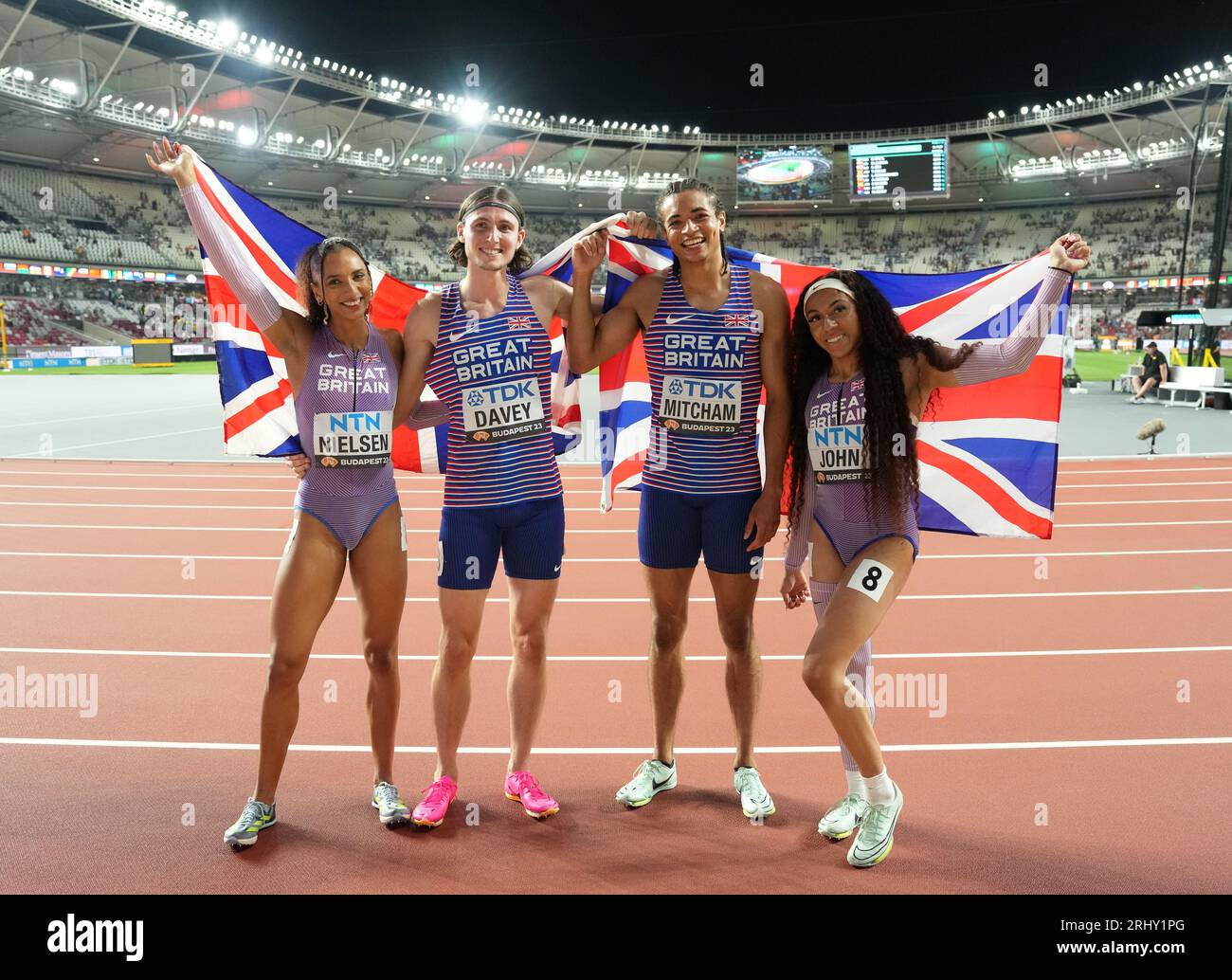 Great Britains Lavial Nielsen Lewis Davey Rio Mitcham And Yemi Mary