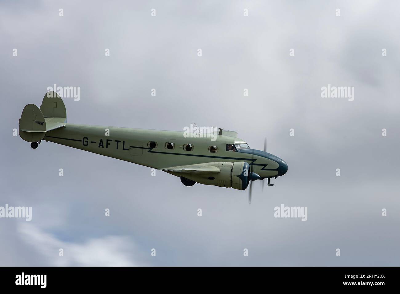 Lockheed Model 12a Electra Junior in flight Stock Photo - Alamy