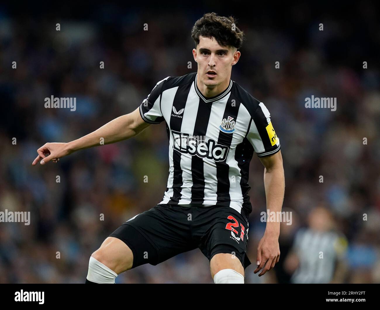Manchester, UK. 19th Aug, 2023. Tino Livramento of Newcastle United ...