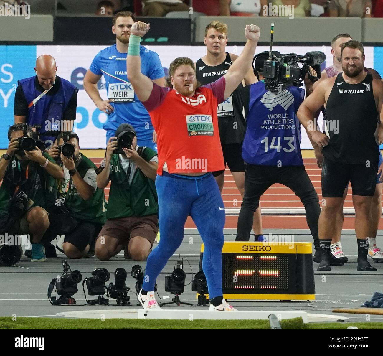 Budapest, Hungary. 19th Aug, 2023. Athletics: World Championship, shot ...